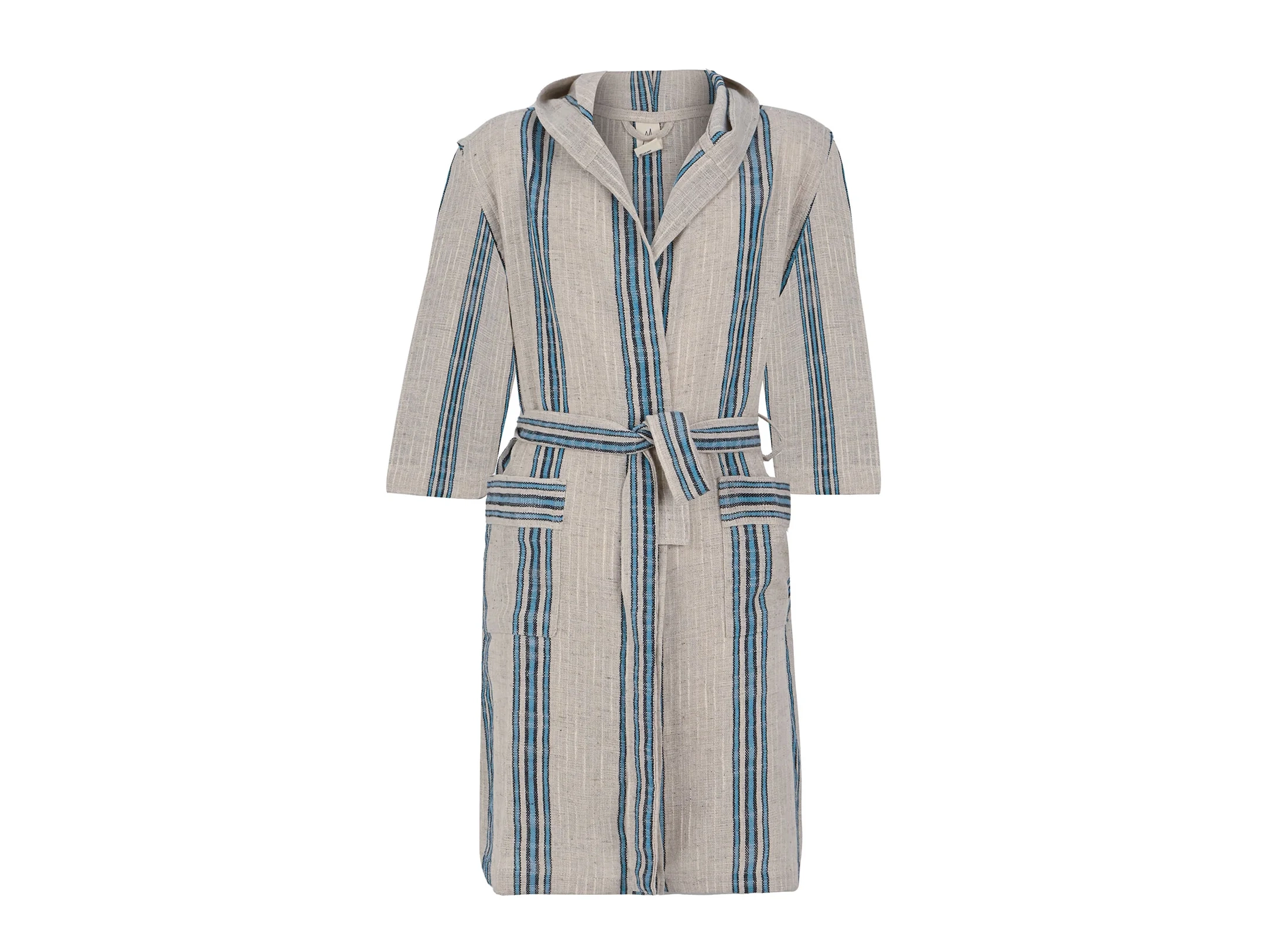 Peignoir enfant en lin et coton, Mizar & Alcor Mute, Turquise 6Y ...